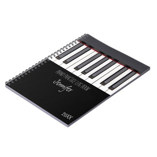 Piano Practice Log Book | Zazzle