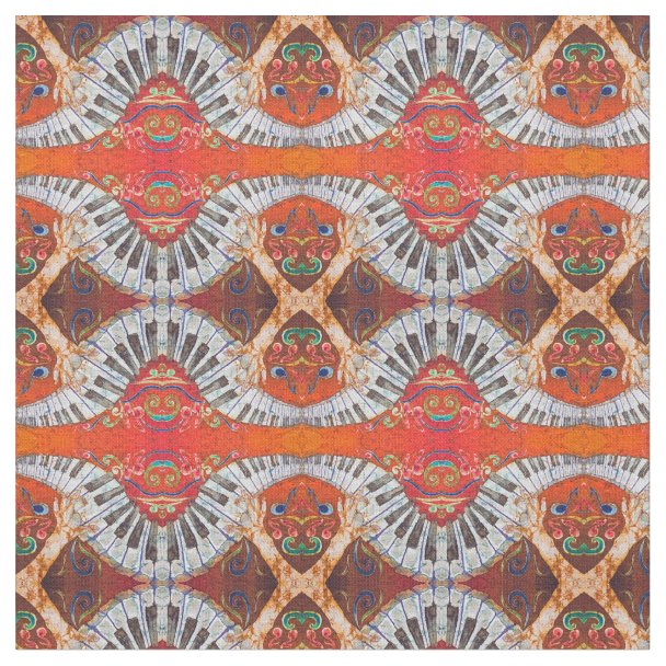 Piano Fabric | Zazzle.com