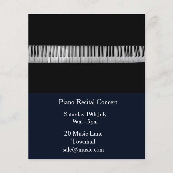Piano Recital music performance Flyer | Zazzle.com