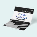 Piano Teacher Lessons Business Advertising Flyer | Zazzle