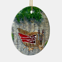 Piasa Bird Illinois Native American Legend Ceramic Ornament | Zazzle