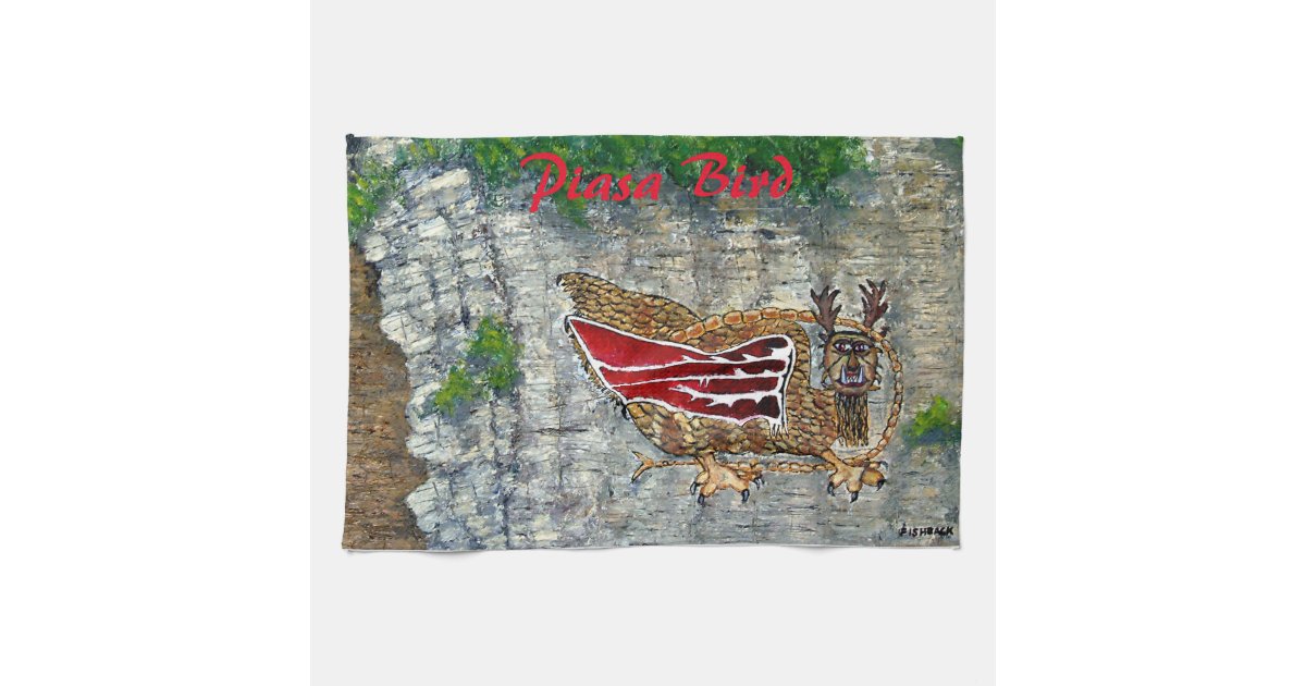 Piasa Bird Illinois Native American Legend Kitchen Towel | Zazzle