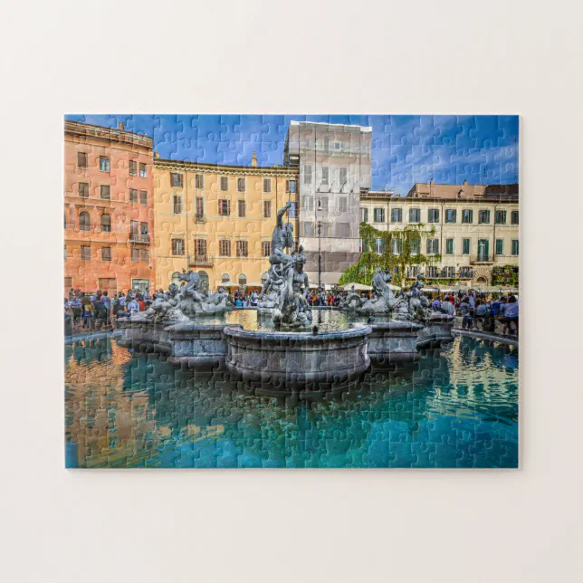 Piazza Navona Rome Italy . Jigsaw Puzzle | Zazzle