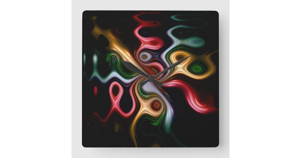 Picasso Rose Square Wall Clock | Zazzle