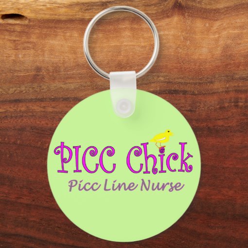 PICC Chick---PICC LINE Insertion NurseGifts Keychain | Zazzle