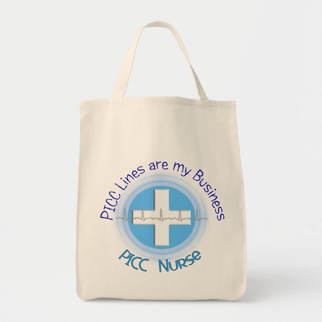 PICC Line Nurse Tote Bag | Zazzle