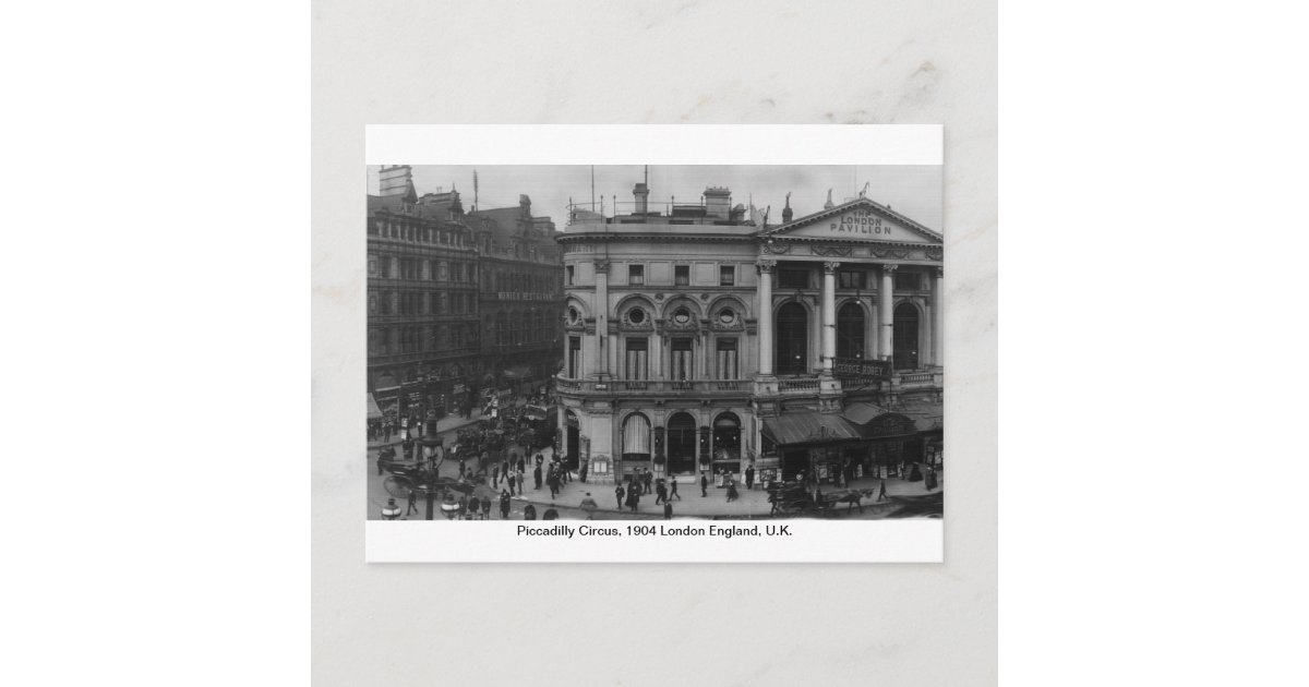 Piccadilly Circus London 1904, England U.K. Postcard | Zazzle