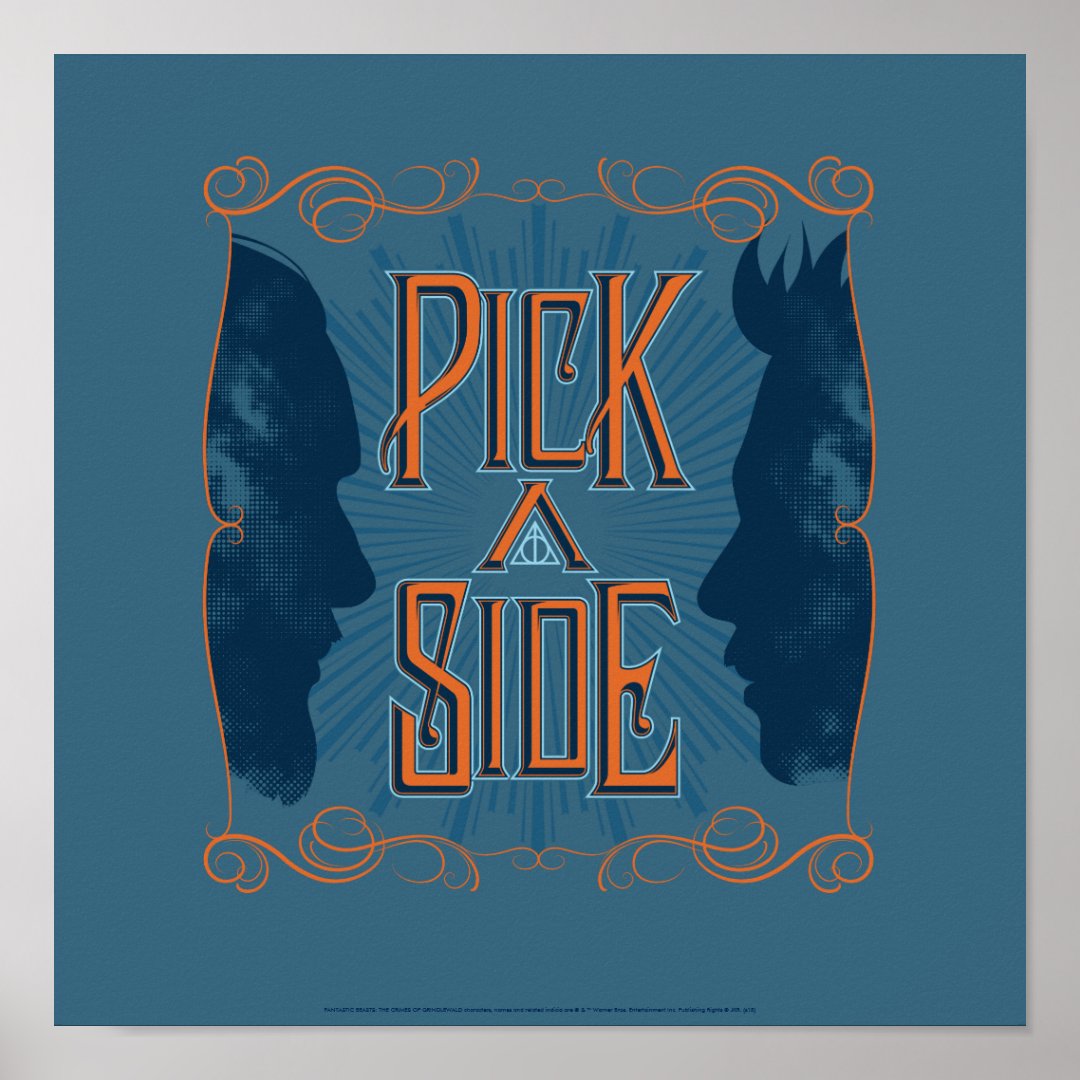 Pick A Side Poster | Zazzle