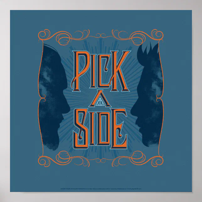 Pick A Side Poster | Zazzle