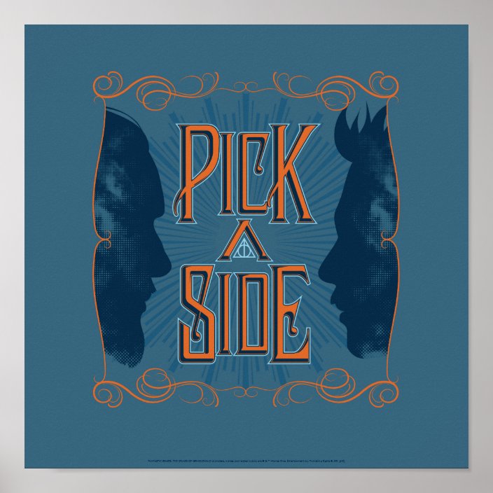 Pick A Side Poster | Zazzle