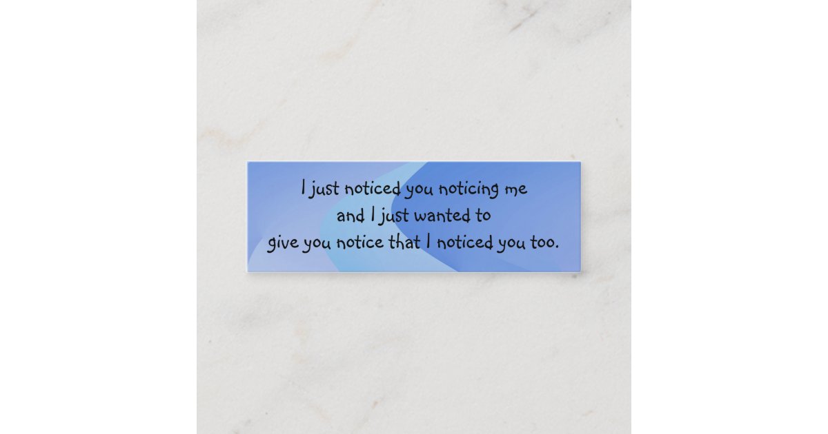 Pick Up Line Introduction Card | Zazzle