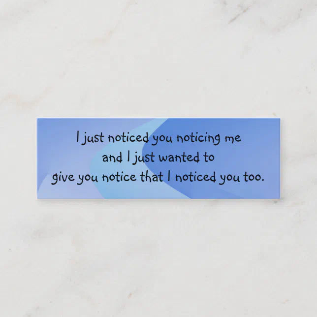 Pick Up Line Introduction Card | Zazzle