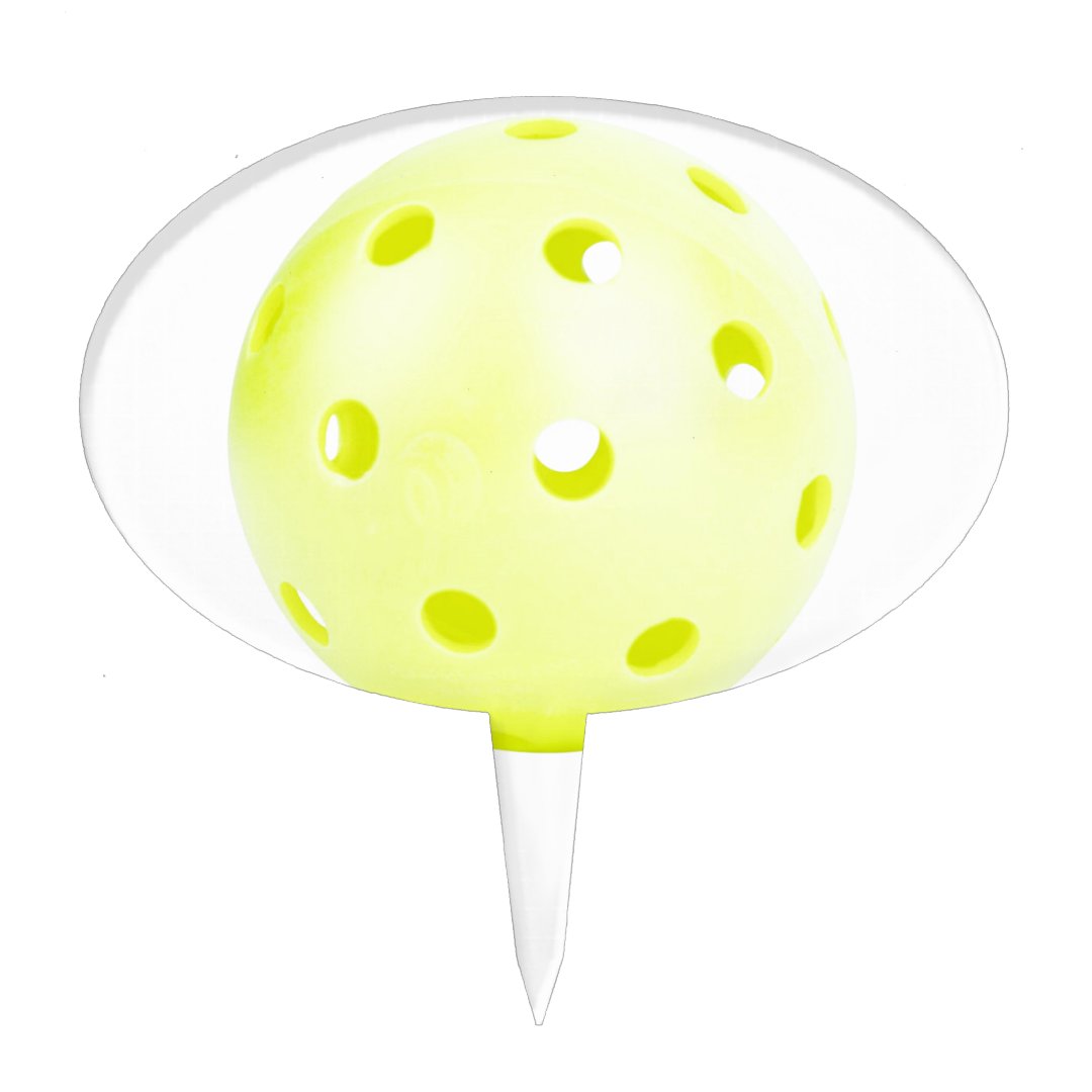 Pickle BAll Yellow Cake Topper | Zazzle