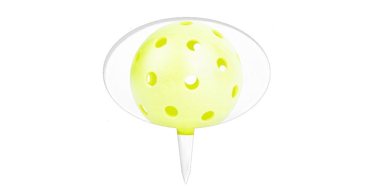 Pickle BAll Yellow Cake Topper | Zazzle