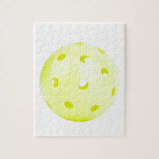 Pickle BAll Yellow Jigsaw Puzzle | Zazzle