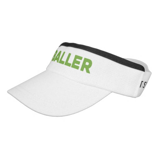 (Pickle)Baller Funny Pickleball Visor | Zazzle