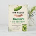 Pickle birthday invitation | Zazzle