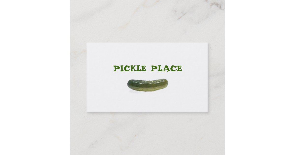 Pickle Business Card | Zazzle