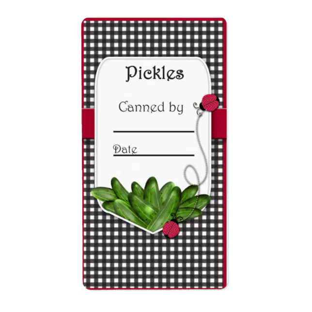 Pickle Canning Jar Labels | Zazzle