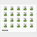 Pickle-ish Ticklish Funny Pickle Puns Classic Round Sticker | Zazzle