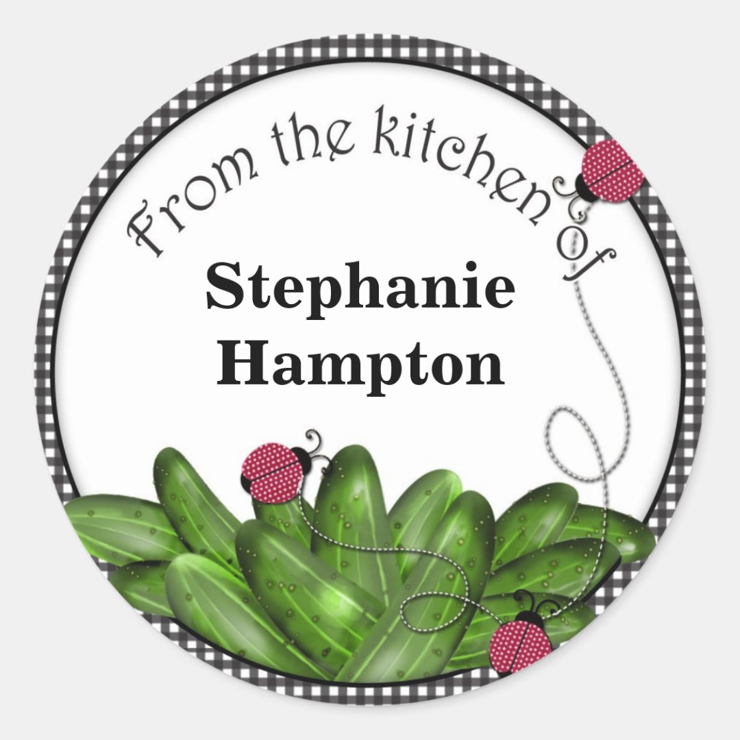 Pickle Jar Stickers | Zazzle