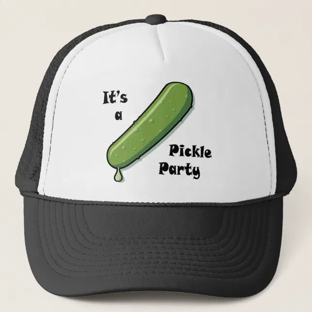 Pickle Party Trucker Hat | Zazzle