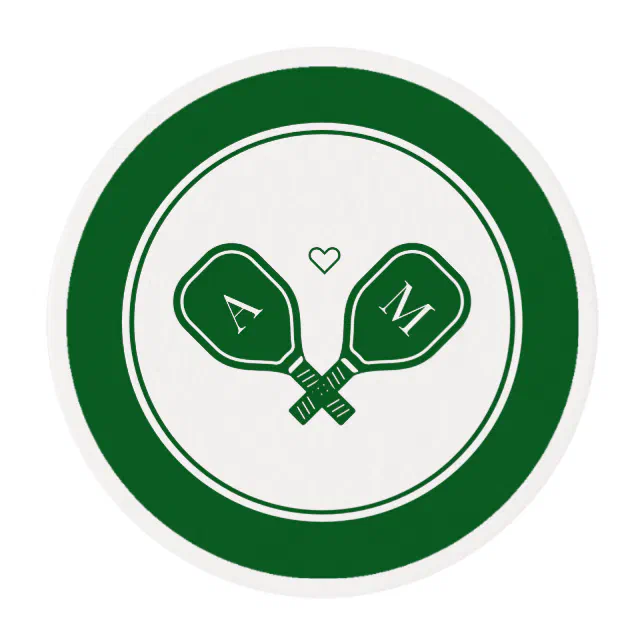 Pickleball Bachelorette Edible Frosting Rounds | Zazzle