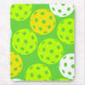 Pickleball Birthday Party Cute Green Sports Mouse Pad | Zazzle