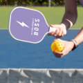 Pickleball Boss Lightning Bolt Custom Color Pickleball Paddle | Zazzle