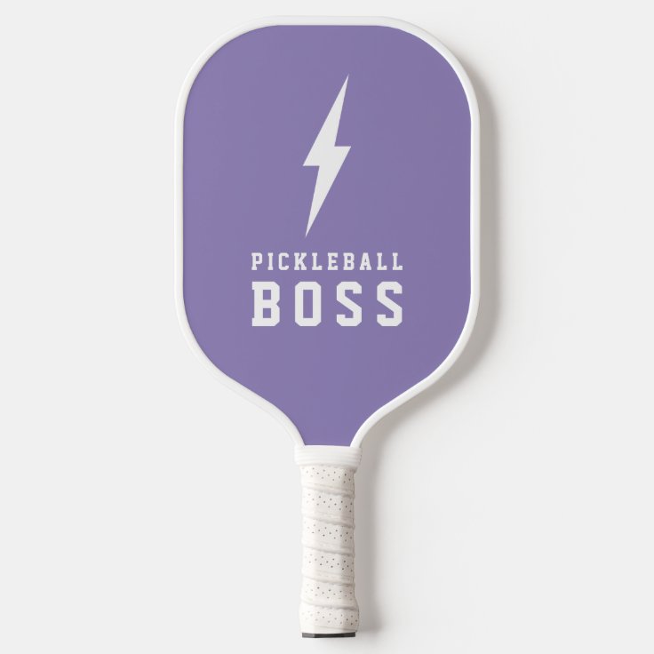 Pickleball Boss Lightning Bolt Custom Color Pickleball Paddle | Zazzle