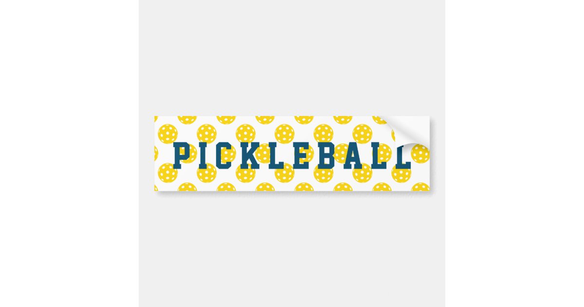 Pickleball Bumper Sticker | Zazzle