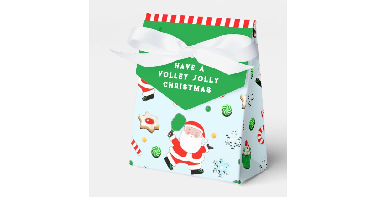 Pickleball Christmas Favor Box | Zazzle