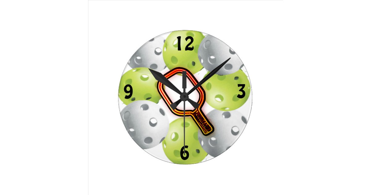 Pickleball clock (medium) | Zazzle.com