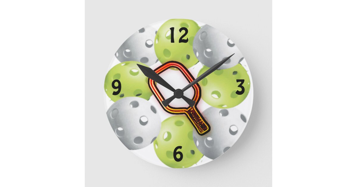 Pickleball clock (medium) | Zazzle