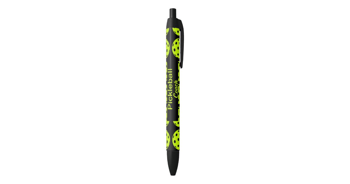 Pickleball Coach Yellow Pen | Zazzle