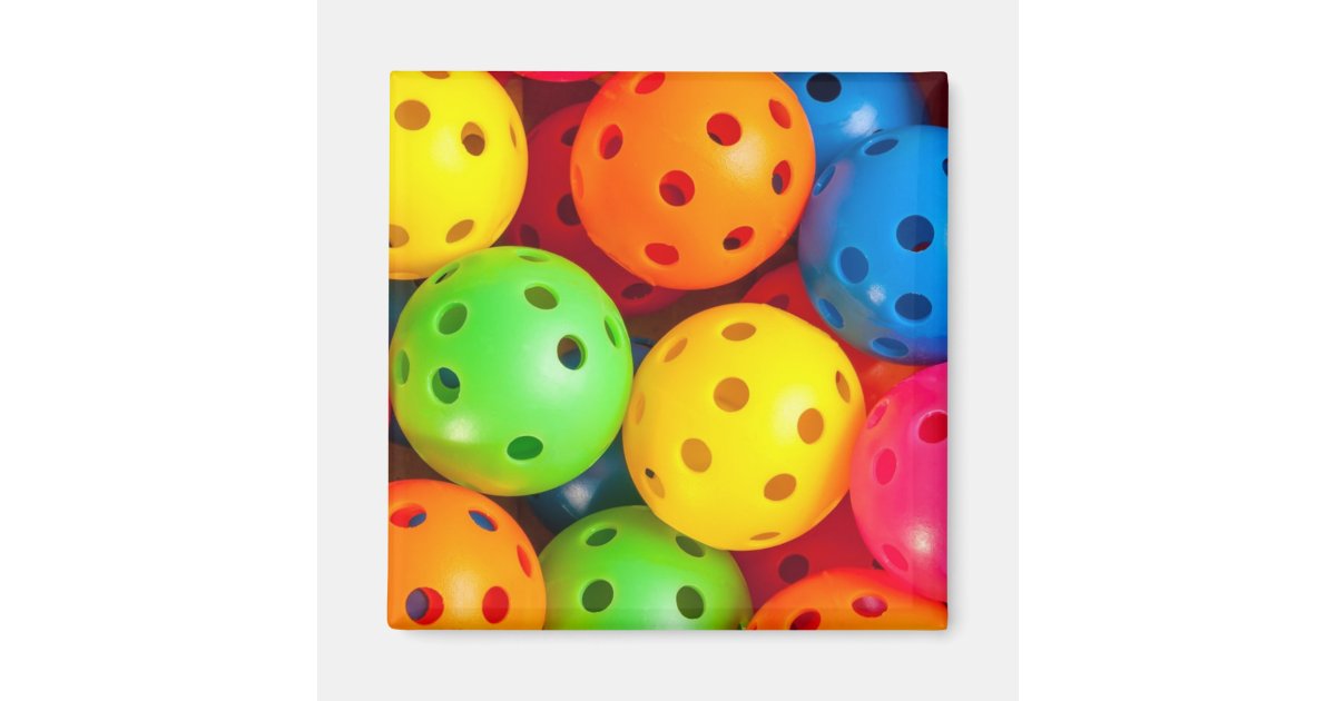 Pickleball Colorful Magnet | Zazzle