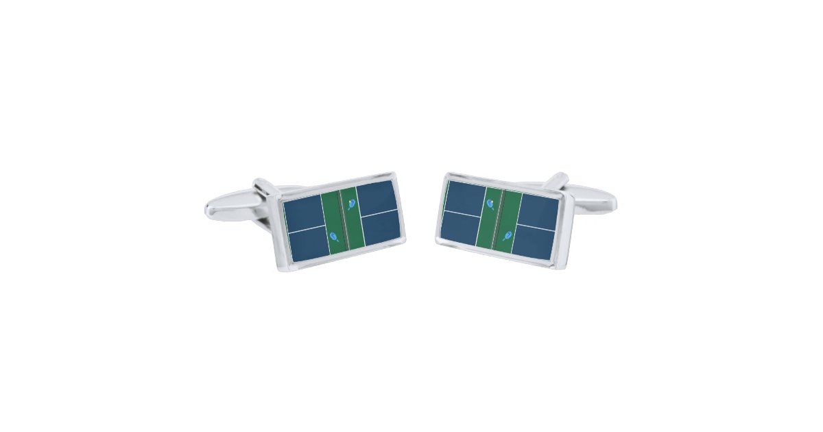 Pickleball Court Cufflinks | Zazzle