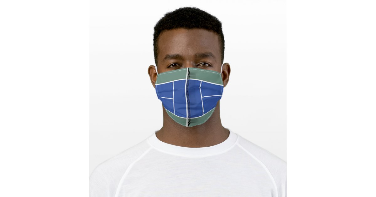 Pickleball Court Face Mask | Zazzle