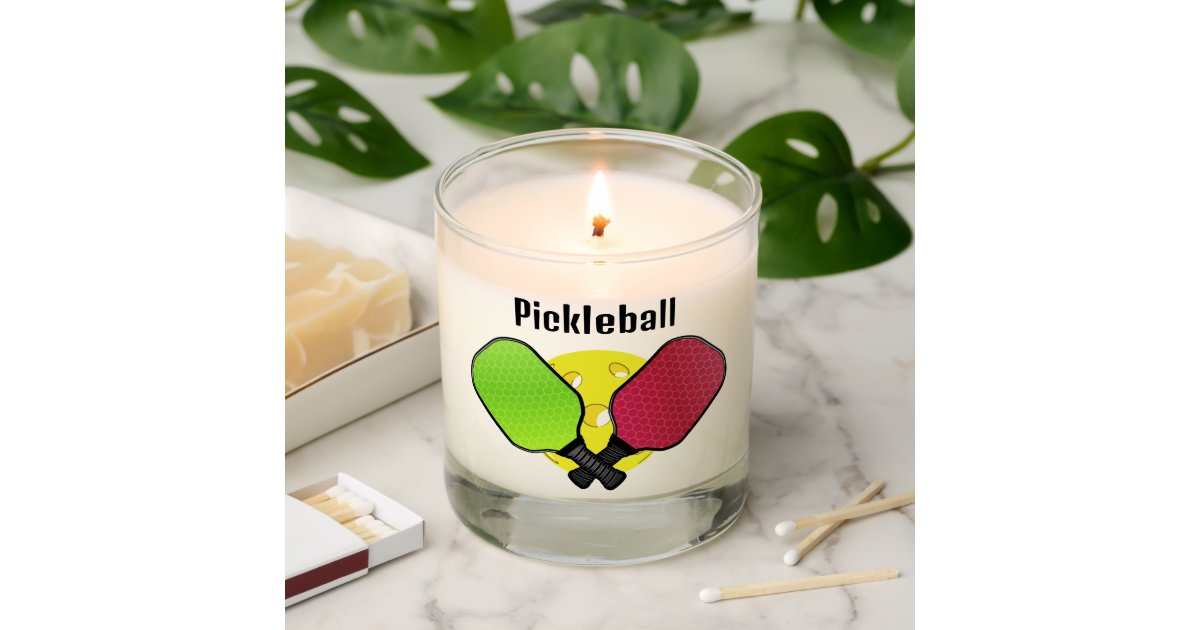 Pickleball Design Scented Candle | Zazzle
