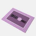 Pickleball Entryway Lavender and White Welcome Doormat | Zazzle