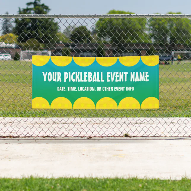 Pickleball Event or Tournament Banner | Zazzle