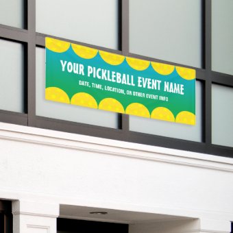 Pickleball Event or Tournament Banner | Zazzle