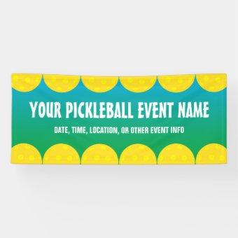 Pickleball Event or Tournament Banner | Zazzle