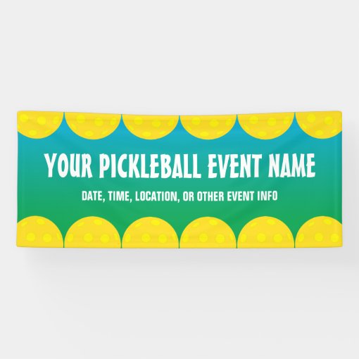 Pickleball Event or Tournament Banner | Zazzle