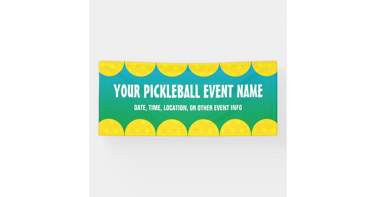 Pickleball Event or Tournament Banner | Zazzle