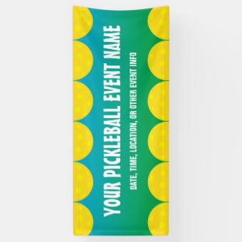 Pickleball Event or Tournament Banner | Zazzle