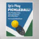 Pickleball Games Advertising Poster | Zazzle