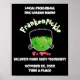 Pickleball Halloween - FrankenPickle - It's Alive Poster | Zazzle