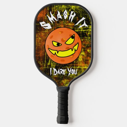 Pickleball Halloween Pumpkin Smash It Pickleball Paddle | Zazzle