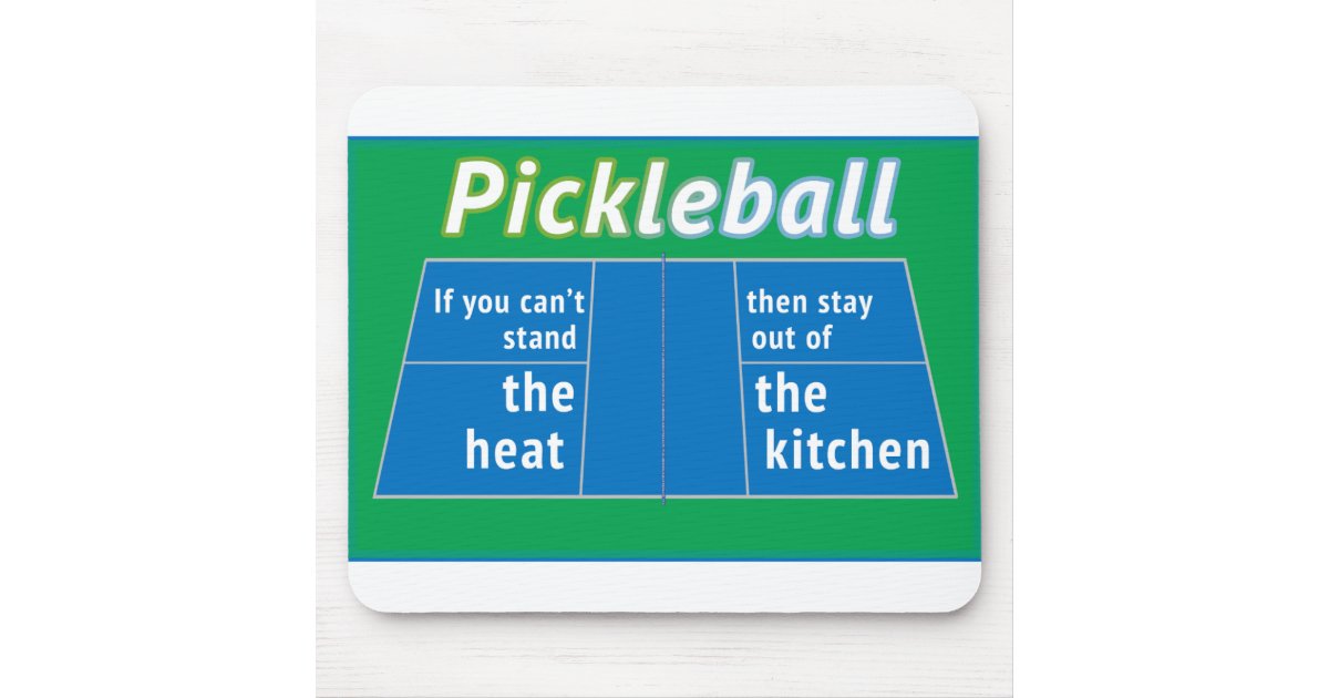 Pickleball Heat Kitchen Mouse Pad | Zazzle
